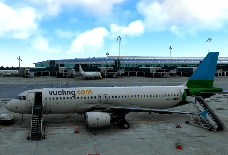 Fenix A320 | Vueling Level EC-MYB | 4k + Cabin for Microsoft Flight Simulator | MSFS