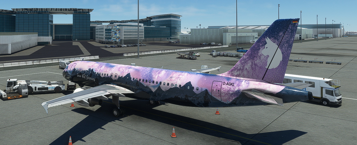 Fenix A320-200 Snow Wolf Germany Special painting Mountains for ...