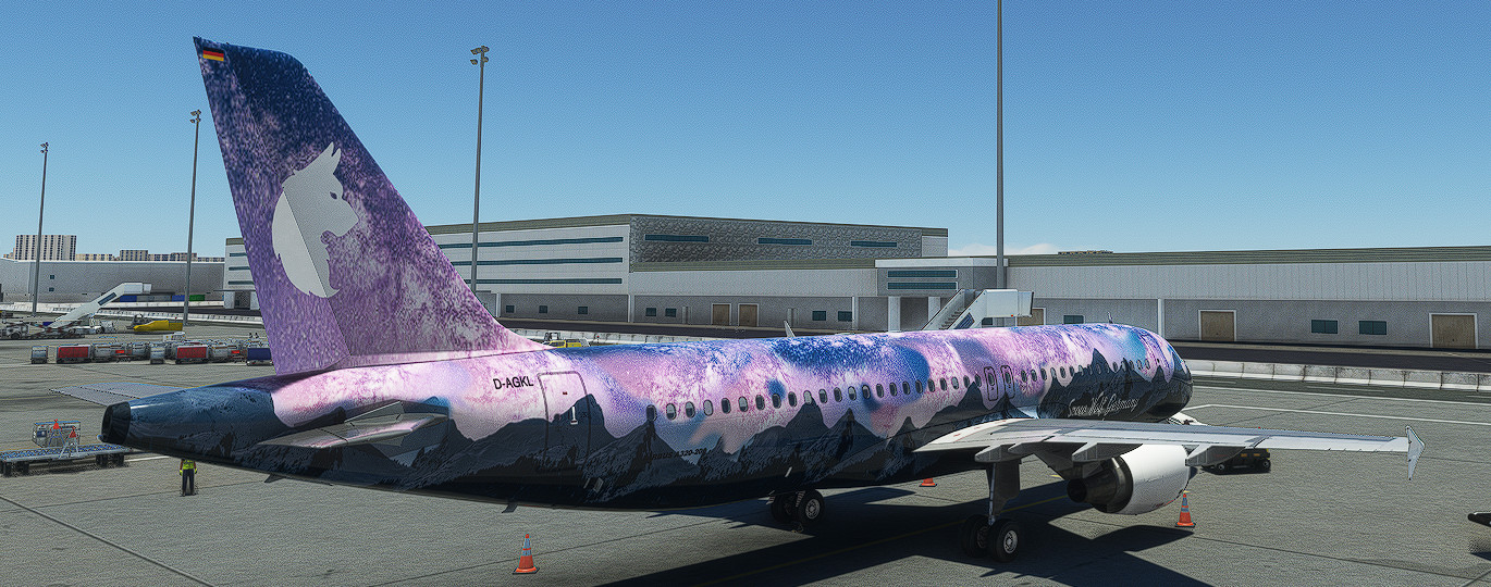 Fenix A320-200 Snow Wolf Germany Special painting Mountains for ...
