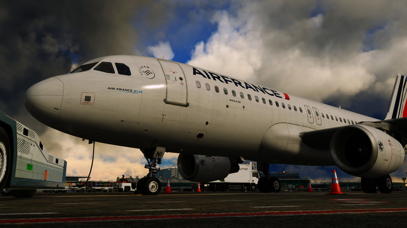 Fenix a320 Air france livery [8k] for Microsoft Flight Simulator | MSFS