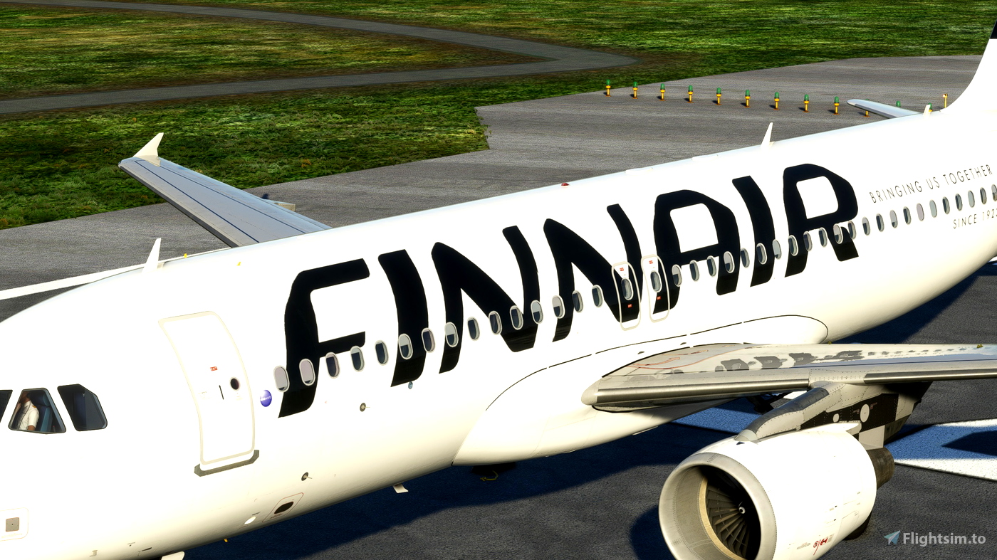 Fenix A320 FINNAIR OH-LXM FINNAIR 100 anniversary versions A320-214, CF56 ENG [4K&8K] for ...