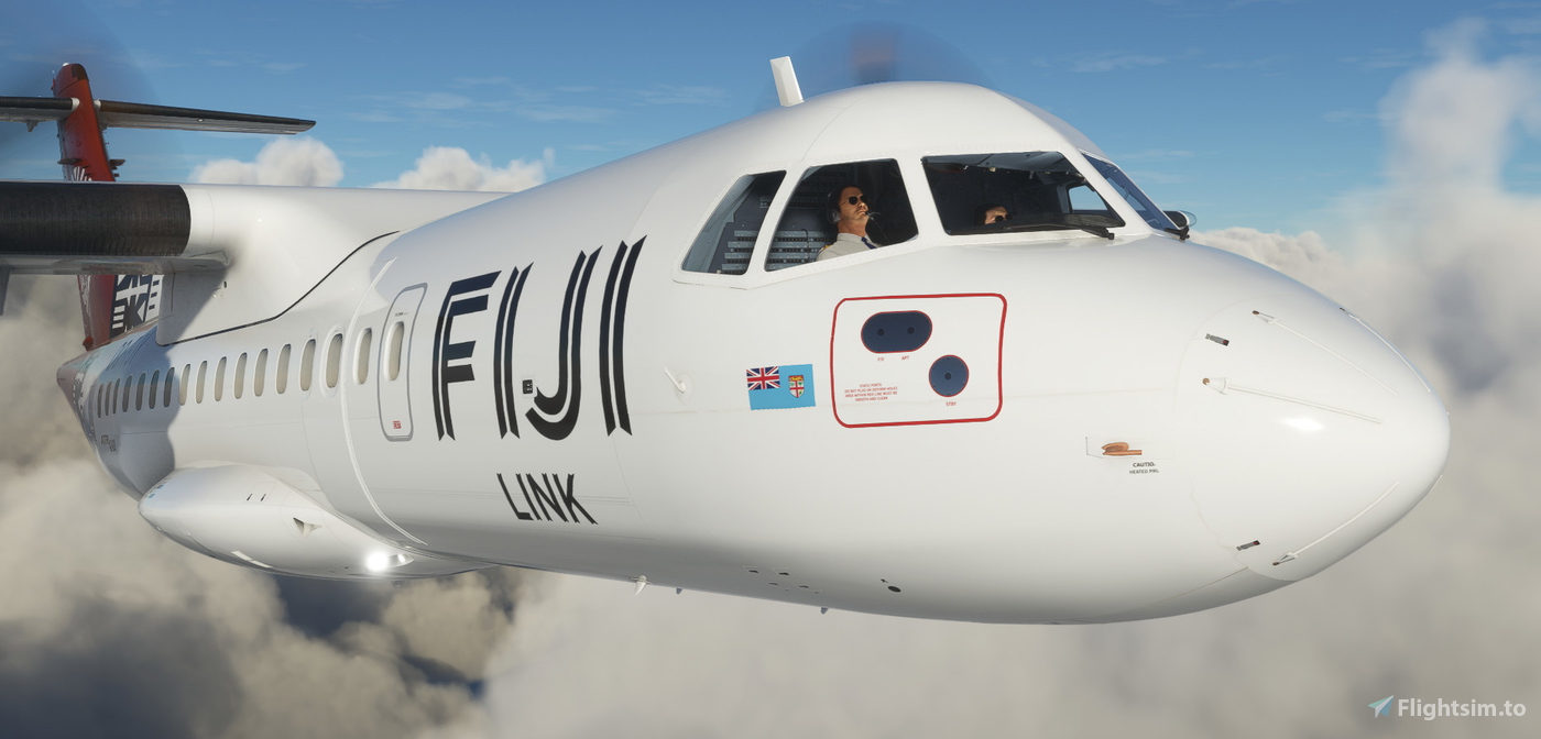 Fiji Link (Fiji Airways) DQ-FJY | (Custom Cockpit) Expert Series (Asobo) ATR 42-600 [4K] for ...