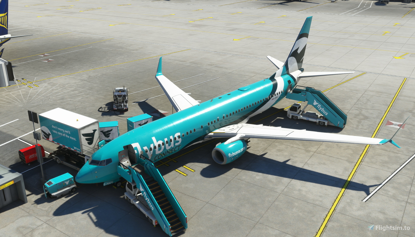 Flybus VA ground handling vehicles for PMDG 737 for Microsoft Flight ...