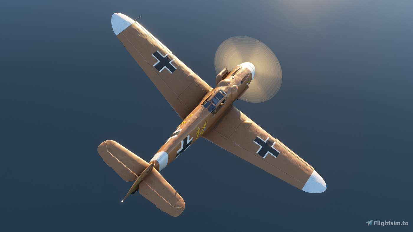 Flying Iron Messerschmitt Bf 109 F-4 - Hans-Joachim Marseille JG27 "Gelbe 14" for Microsoft ...