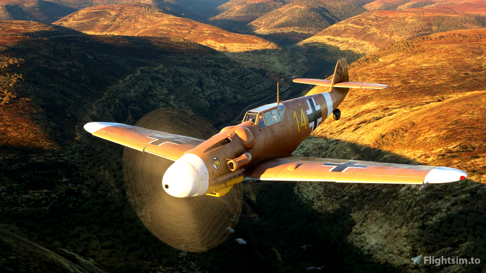 Flying Iron Messerschmitt Bf 109 F-4 - JG27 "Gelbe 14" Hans-Joachim Marseille dla Microsoft ...