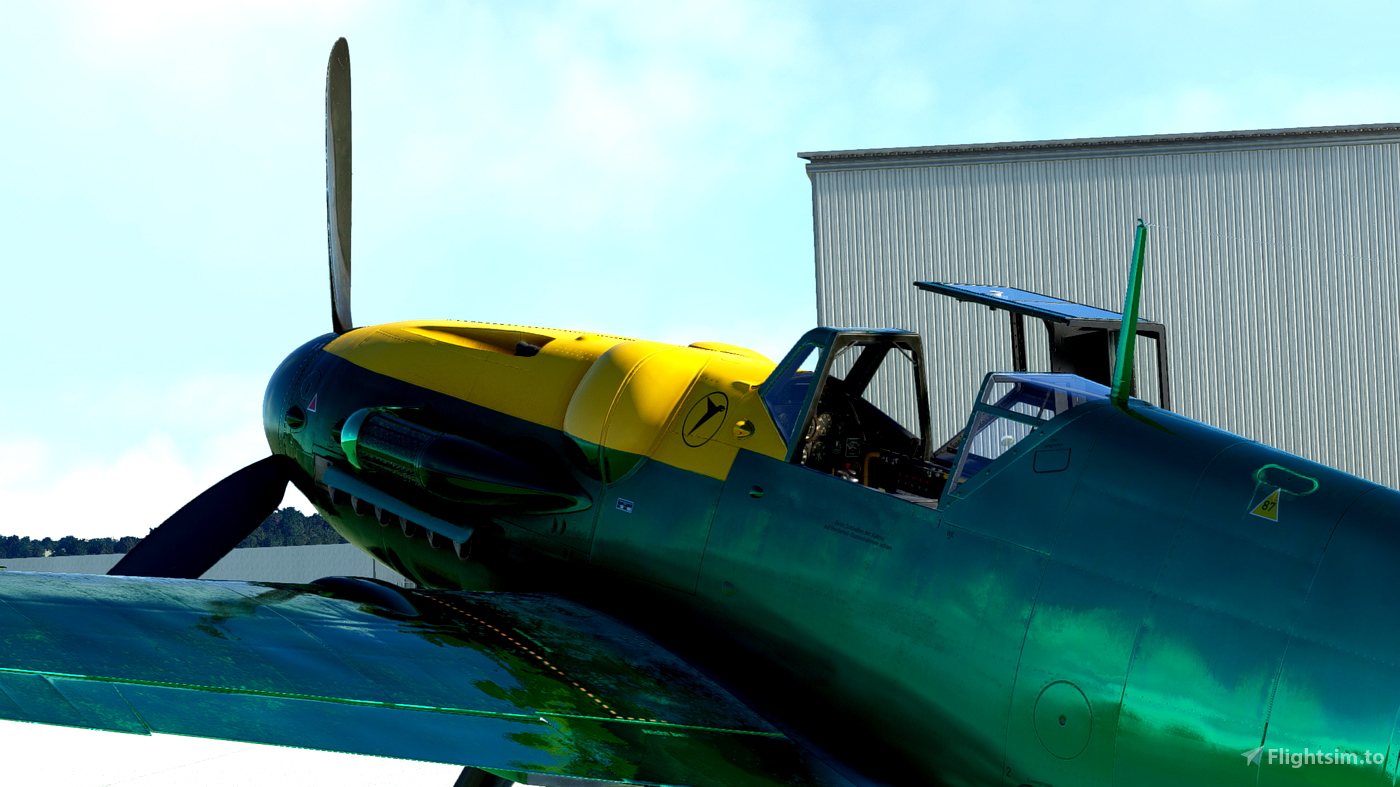 Flyingiron Bf109 G6 WW Emerald Green for Microsoft Flight Simulator | MSFS