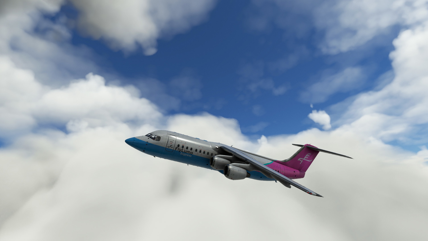 FlyLumo 'Metro' Livery | JustFlight BAe 146-300 对于 Microsoft Flight ...
