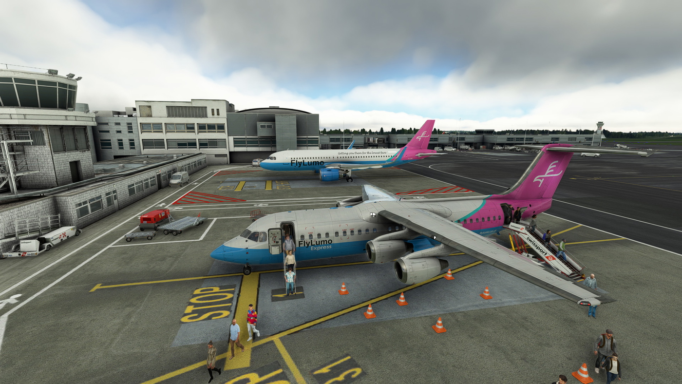 FlyLumo 'Metro' Livery | JustFlight BAe 146-300 对于 Microsoft Flight ...