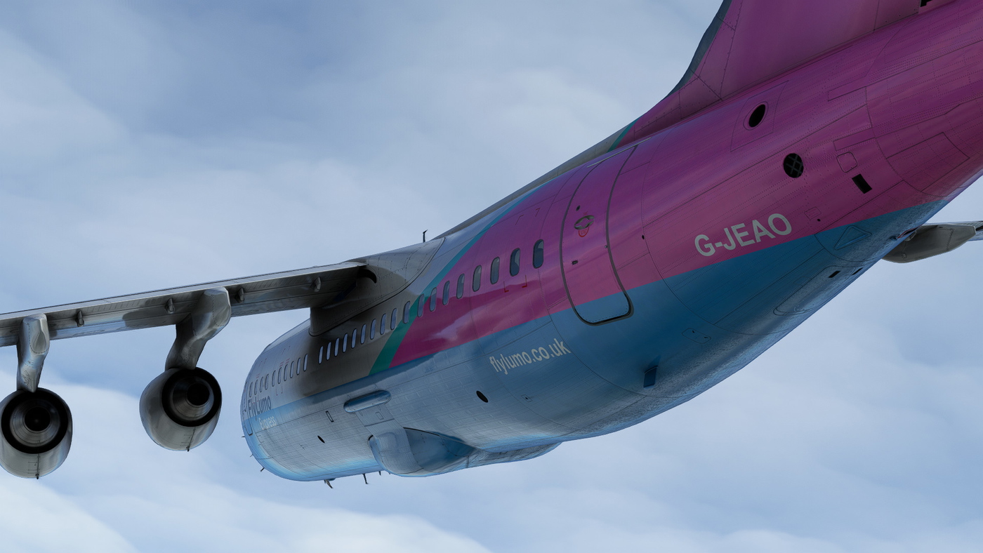 FlyLumo 'Metro' Livery | JustFlight BAe 146-300 对于 Microsoft Flight ...