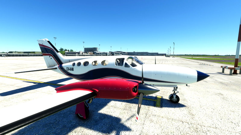 Flysimware Cessna 414 Chancellor repaint request via DM of a Titan Air ...