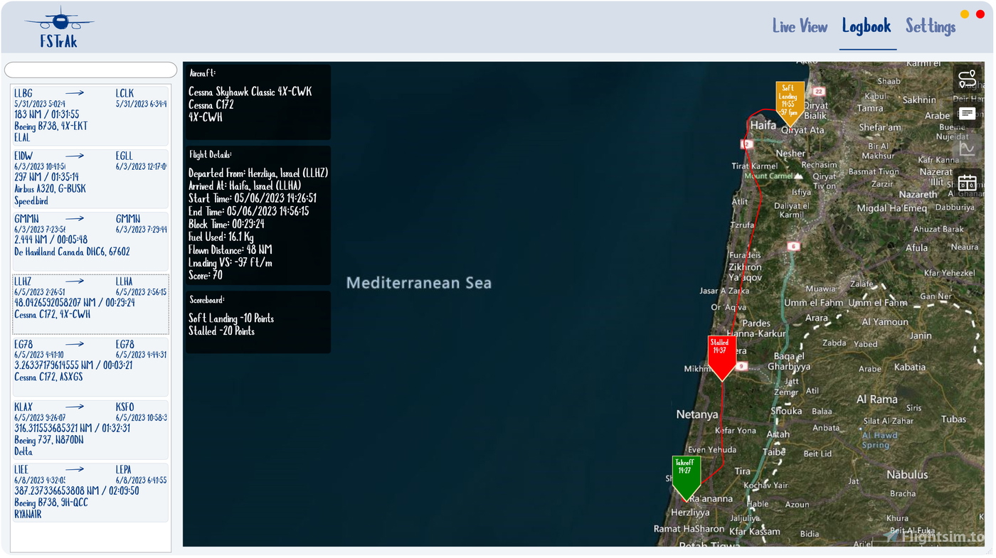 FSTrAk for Microsoft Flight Simulator | MSFS