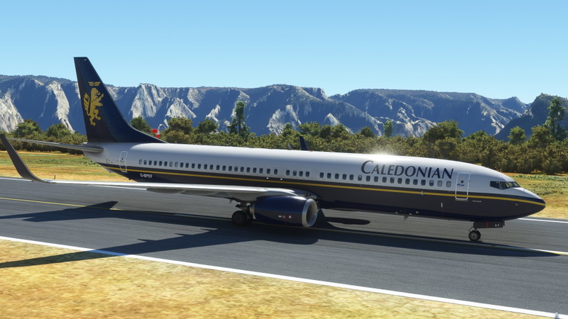 G-BPEF Caledonian Livery [FICTIONAL] for Microsoft Flight Simulator | MSFS