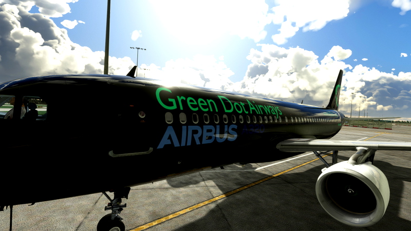 Green Dot Airways Fenix A320 8K Livery (Fictional) for Microsoft Flight ...