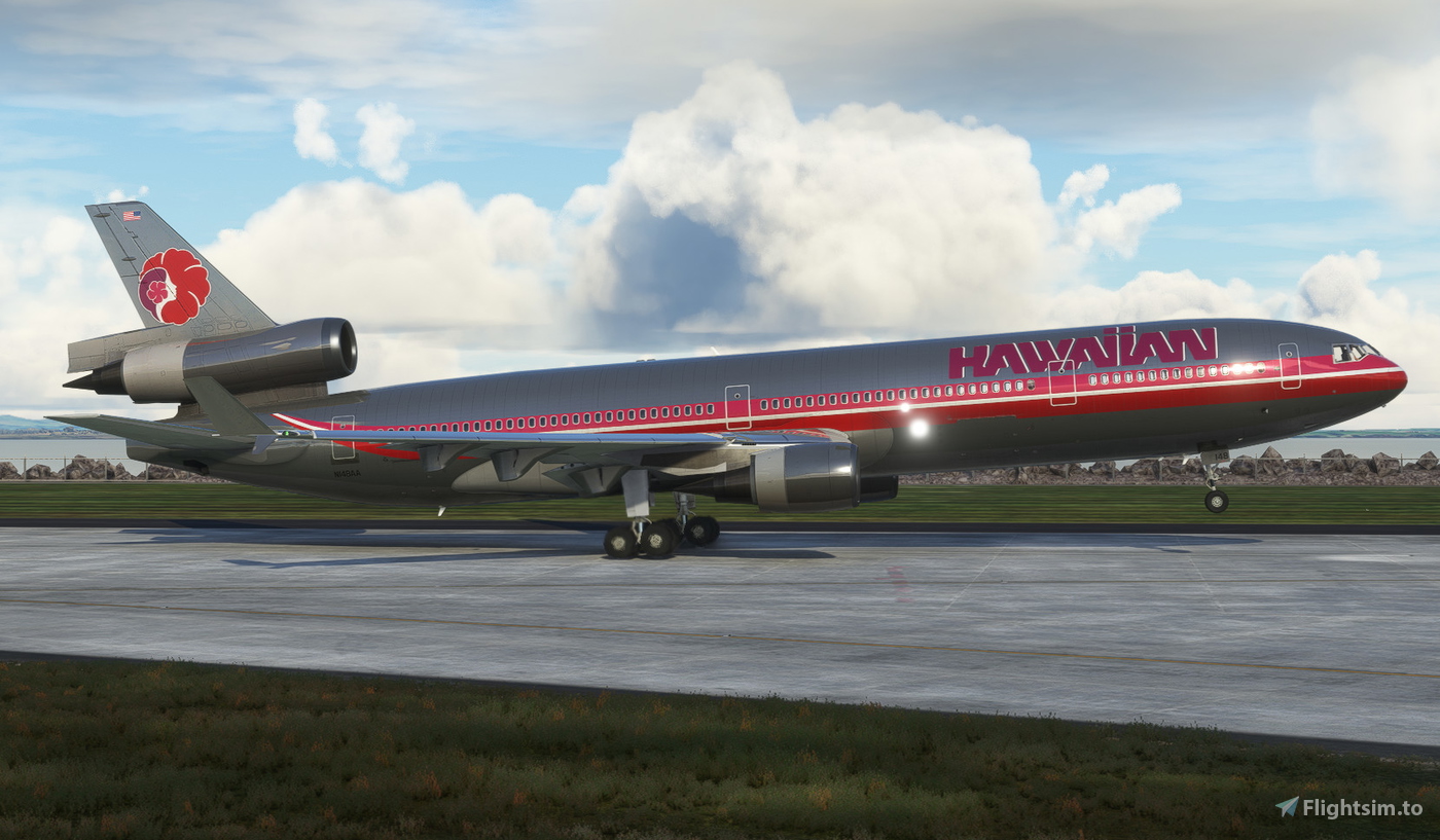 Hawaiian Airlines N148AA (1195-2001 Livery) | SkySimulations MD-11 [4K ...