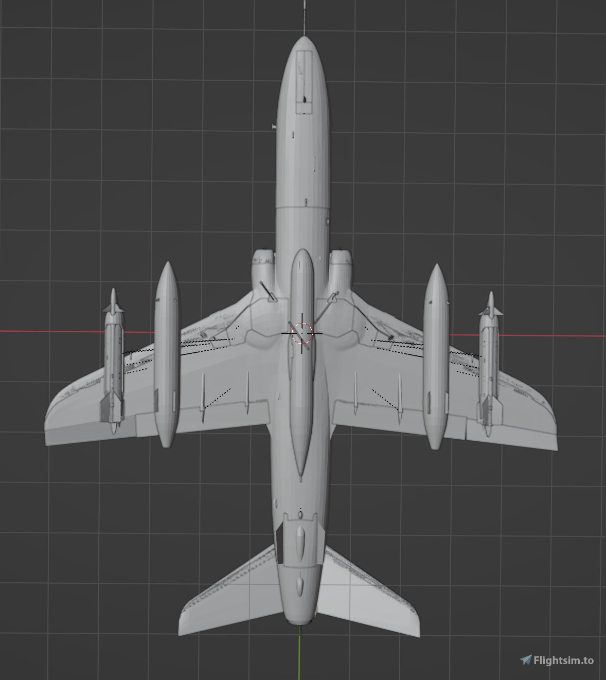 HAWK T1/A Blender 3D model for Microsoft Flight Simulator | MSFS