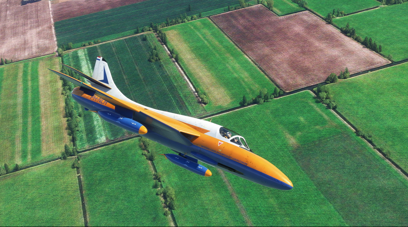 Hawker Hunter T7 PH-NLH for Microsoft Flight Simulator | MSFS