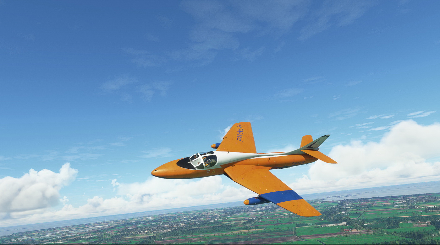Hawker Hunter T7 PH-NLH for Microsoft Flight Simulator | MSFS