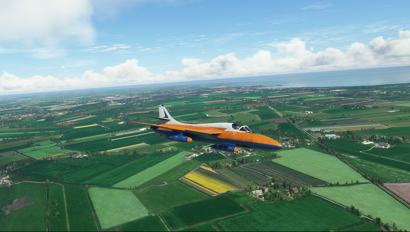 Hawker Hunter T7 PH-NLH for Microsoft Flight Simulator | MSFS