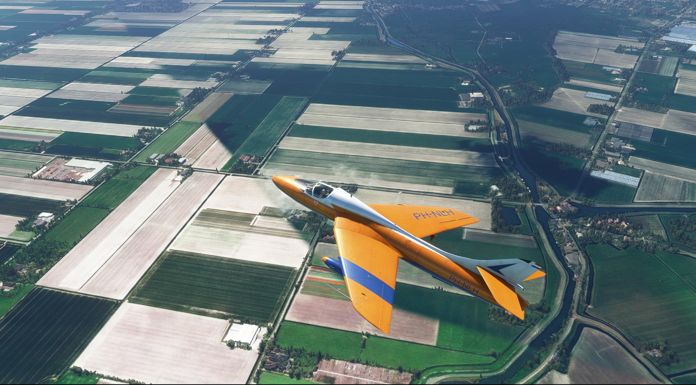 Hawker Hunter T7 PH-NLH for Microsoft Flight Simulator | MSFS