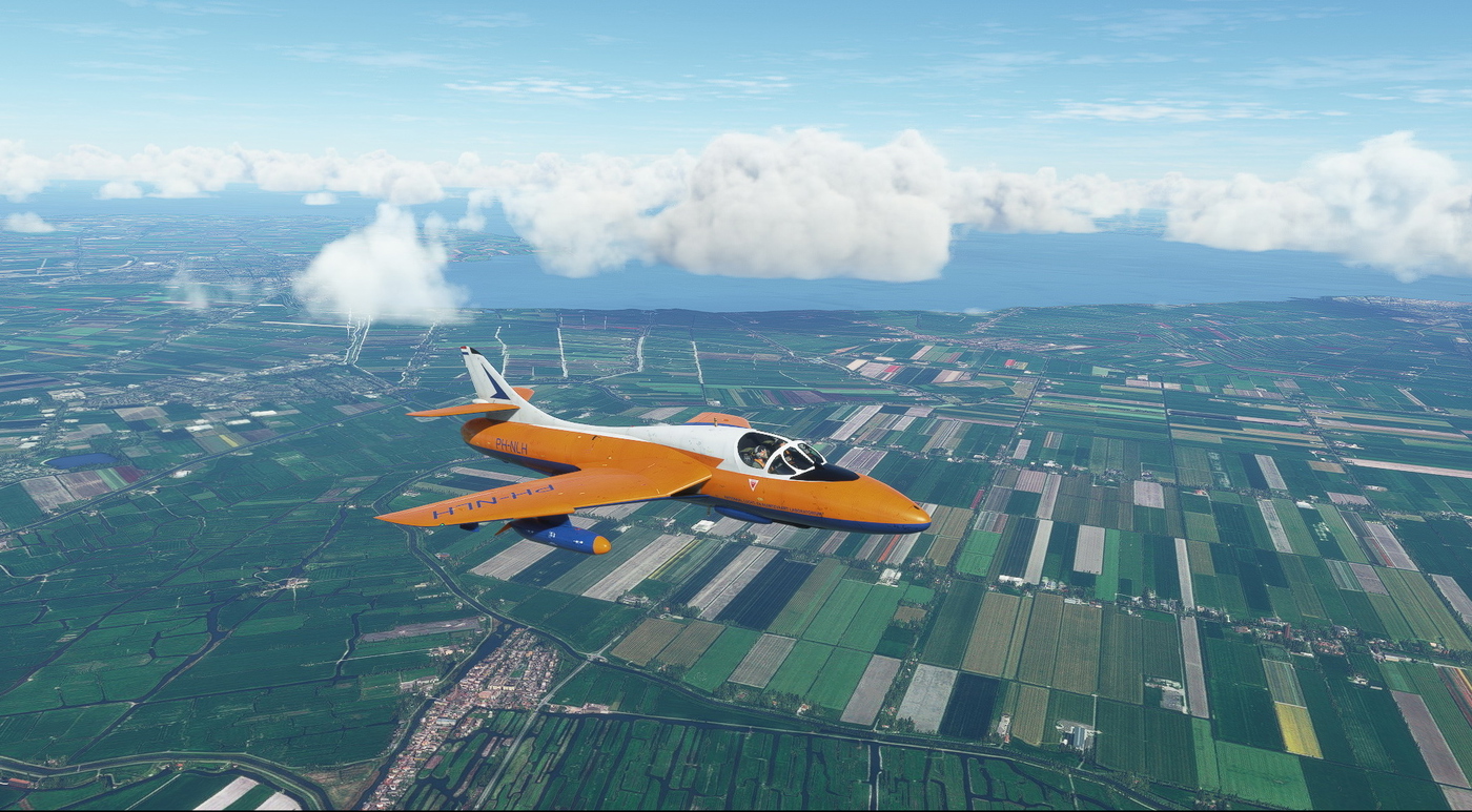Hawker Hunter T7 PH-NLH for Microsoft Flight Simulator | MSFS