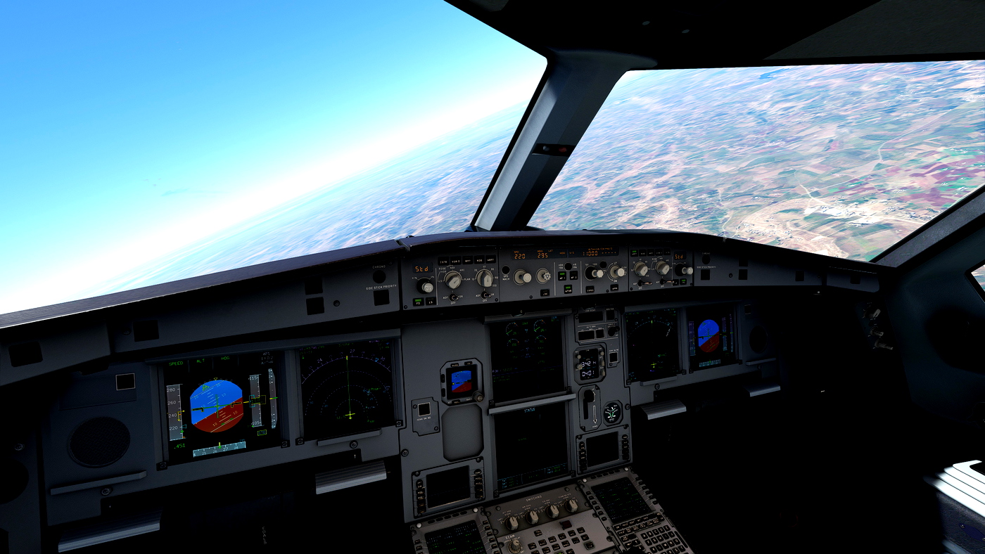 Headwind A330-900 cockpit textures upgrade with yellow digits για το ...
