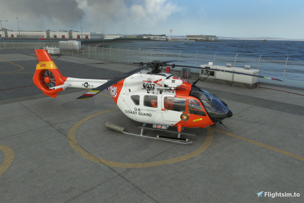 Hpg Airbus H145 Ap Livery Uscg San Diego Ems Firefighting Offshore