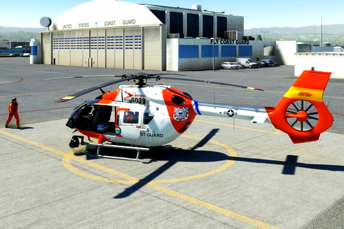 HPG Airbus H145 AP Livery "USCG San Diego EMS, Firefighting, Offshore ...