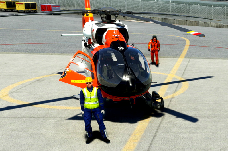 HPG Airbus H145 AP Livery "USCG San Diego EMS, Firefighting, Offshore ...