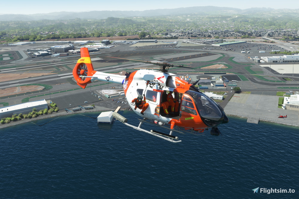 HPG Airbus H145 AP Livery "USCG San Diego EMS, Firefighting, Offshore ...