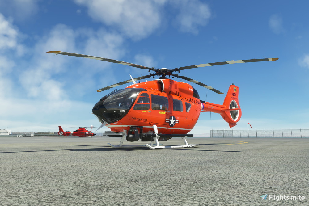 Hpg Airbus H145 Ap Livery Uscg San Francisco Ems Firefighting