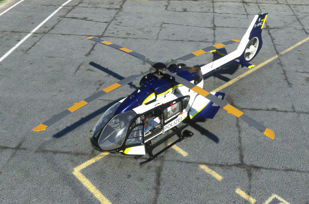 HPG H145 German Police D-HPBC Livery for Microsoft Flight Simulator | MSFS