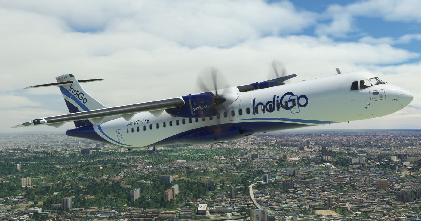 IndiGo "VT-IYB" Hans Hartmann ATR 72-600 for Microsoft Flight Simulator ...