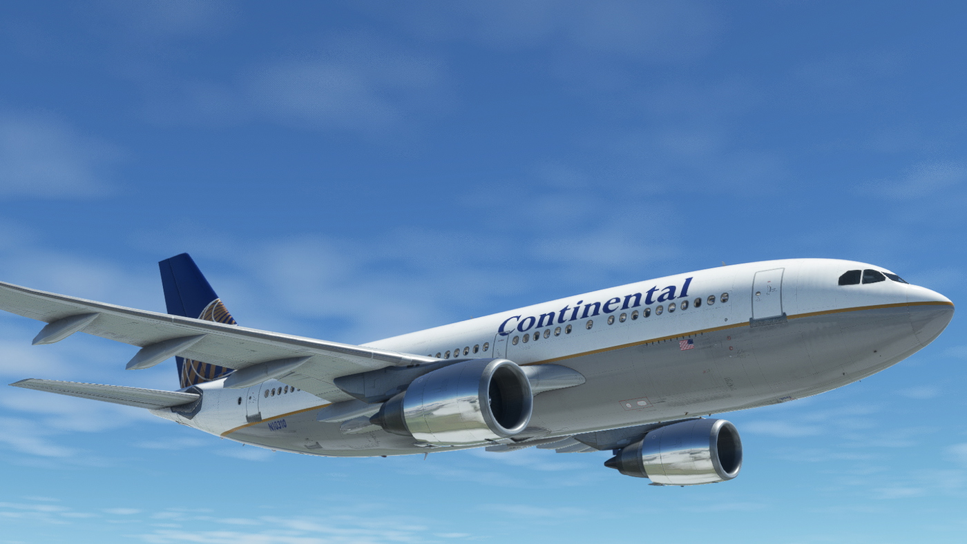 iniBuilds Airbus A310-300 Continental Airlines for Microsoft Flight ...