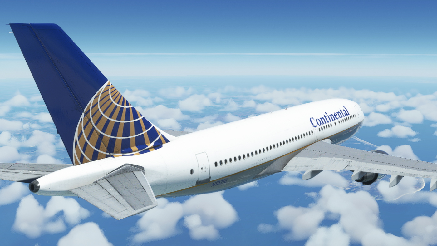 iniBuilds Airbus A310-300 Continental Airlines for Microsoft Flight ...