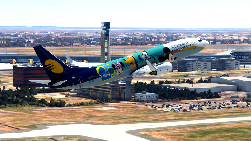 JET AIRWAYS Disneyland Special Livery for Microsoft Flight Simulator | MSFS