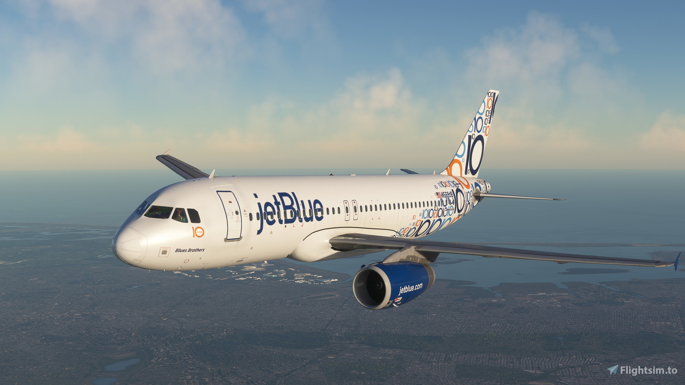 JetBlue "10 Years" - LatinVFR A320 for Microsoft Flight Simulator | MSFS
