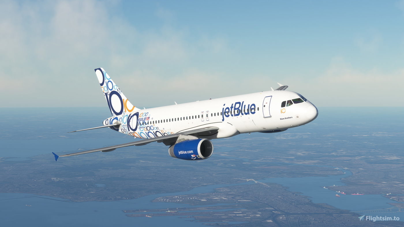 JetBlue "10 Years" - LatinVFR A320 for Microsoft Flight Simulator | MSFS