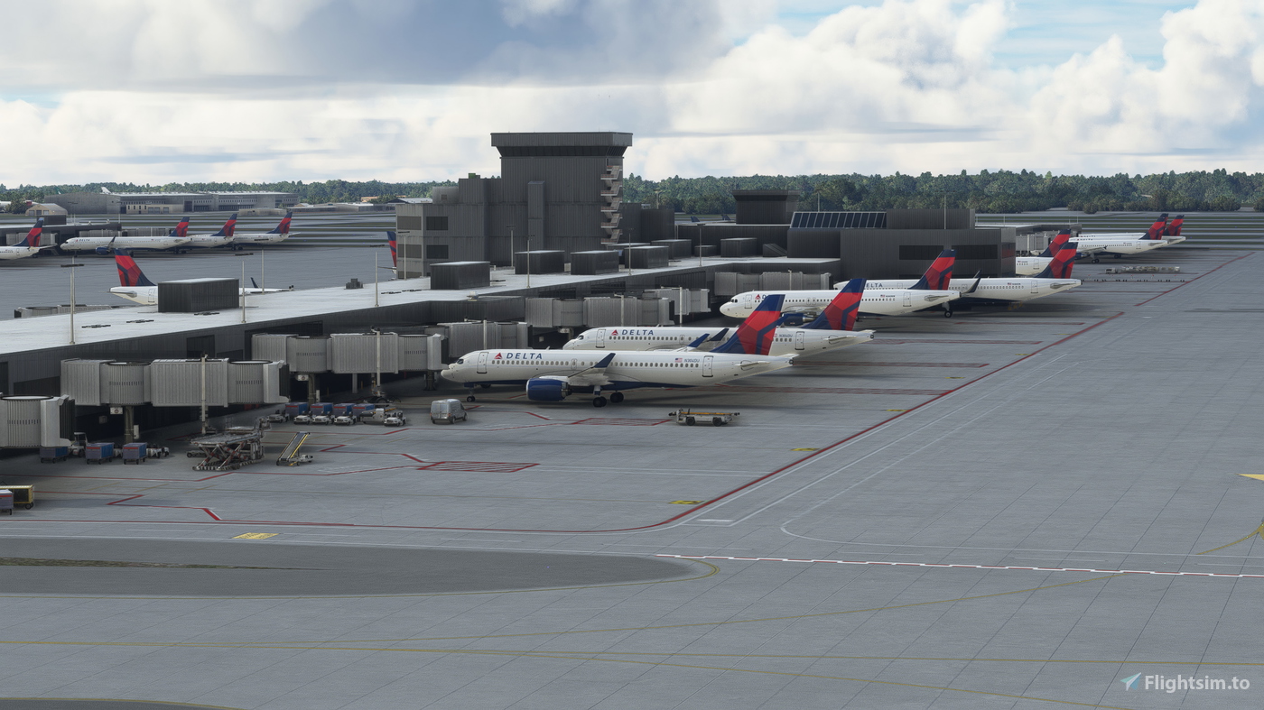 KATL FSLTL Static Aircraft for Microsoft Flight Simulator | MSFS