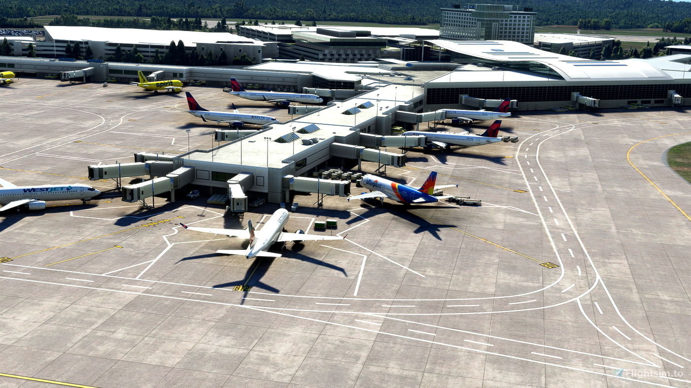 KBNA FSLTL Static Aircraft for Microsoft Flight Simulator | MSFS