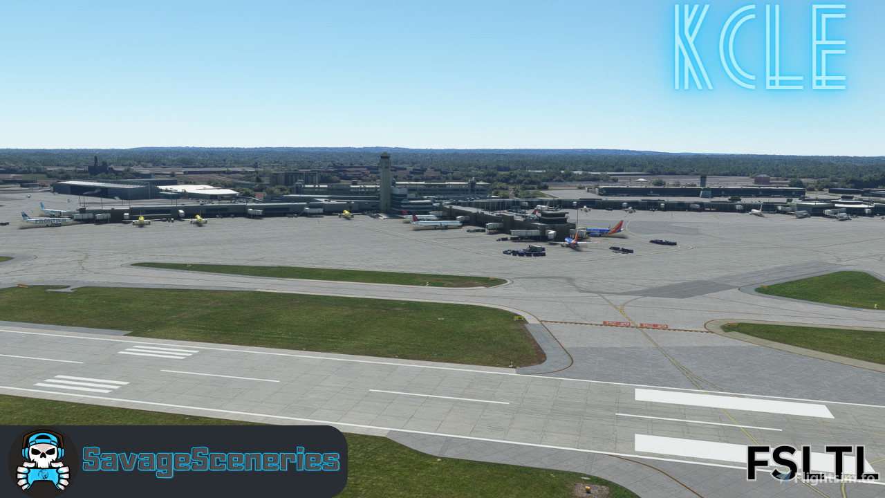 KCLE FSLTL Static Aircraft for Microsoft Flight Simulator | MSFS