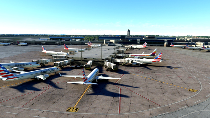 KCLT FSLTL Static Aircraft for Microsoft Flight Simulator | MSFS