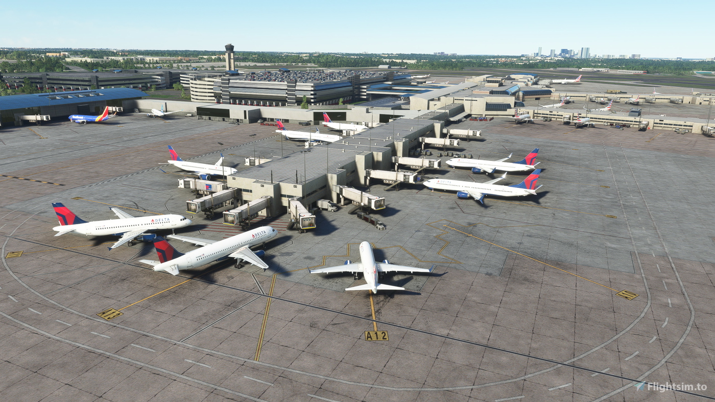 KCLT FSLTL Static Aircraft for Microsoft Flight Simulator | MSFS