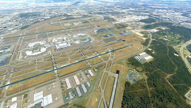 KDFW Dallas Fort Worth Updates and AI Parking Fix for Microsoft Flight ...