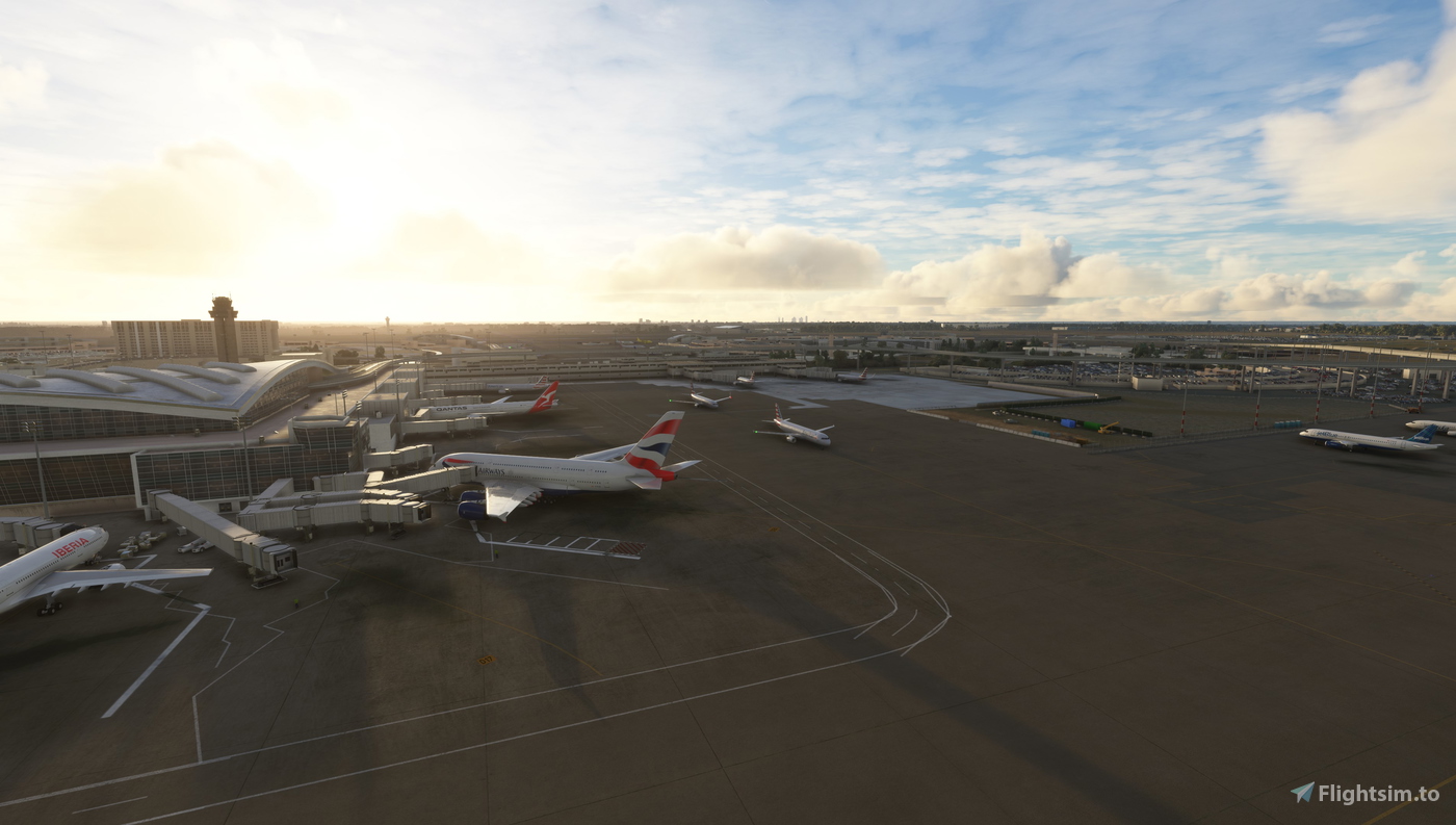 KDFW Dallas Fort Worth Updates and AI Parking Fix for Microsoft Flight ...