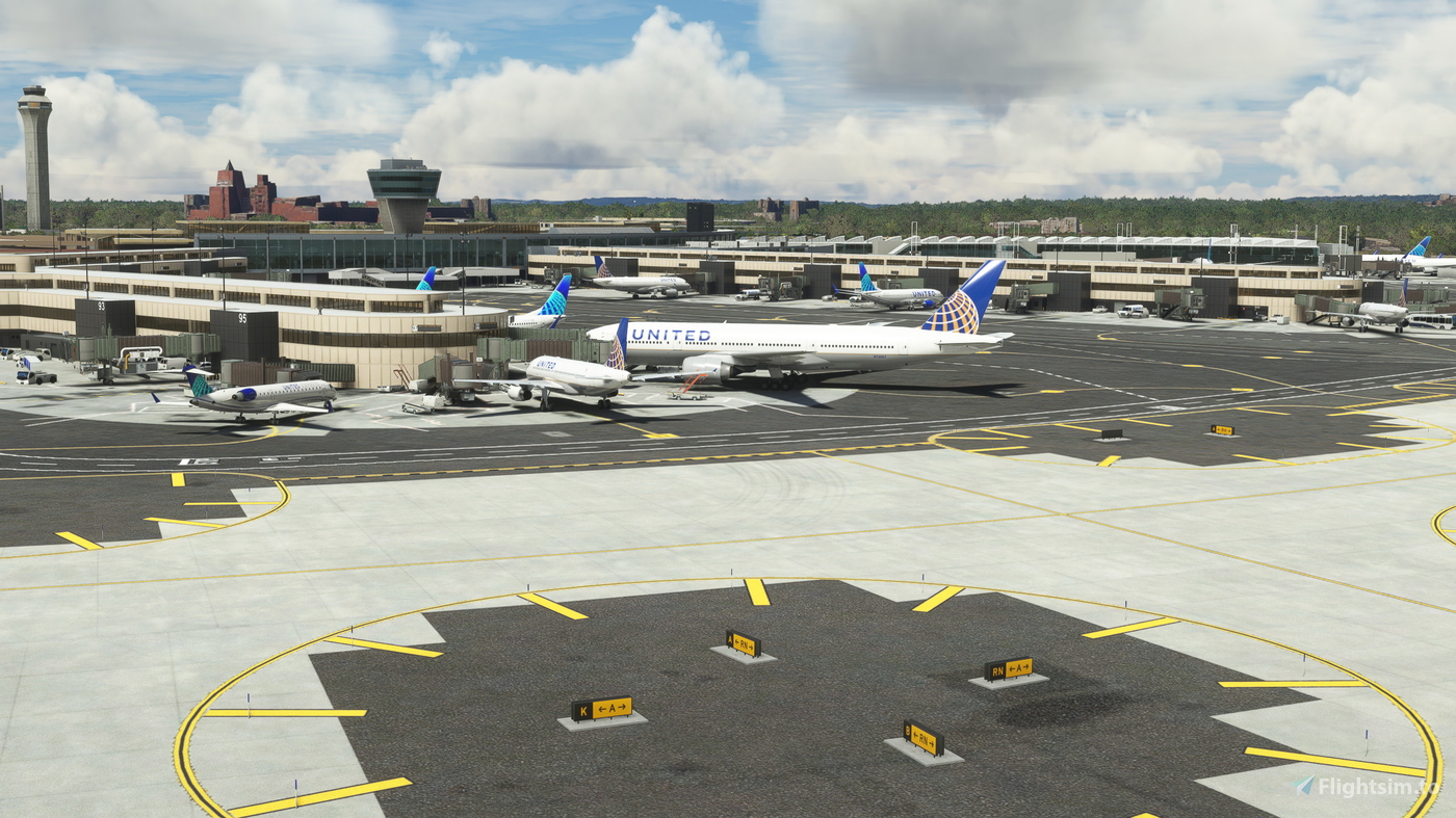 KEWR FSLTL Static Aircraft for Microsoft Flight Simulator | MSFS