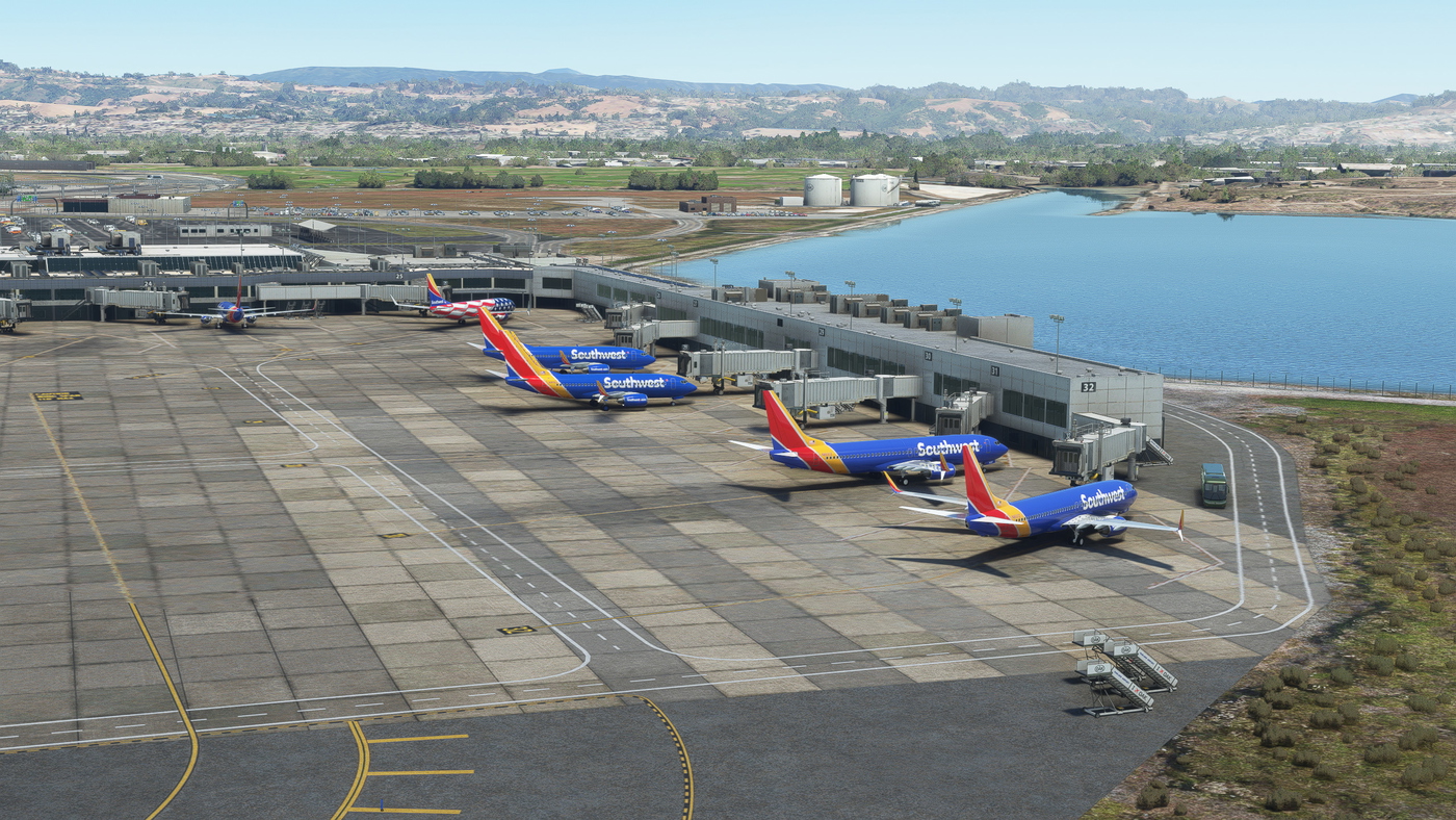 KOAK FSLTL Static Aircraft pro Microsoft Flight Simulator | MSFS