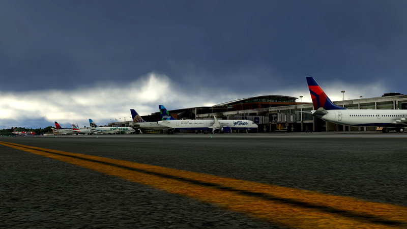 KPVD Static Aircraft for Microsoft Flight Simulator | MSFS