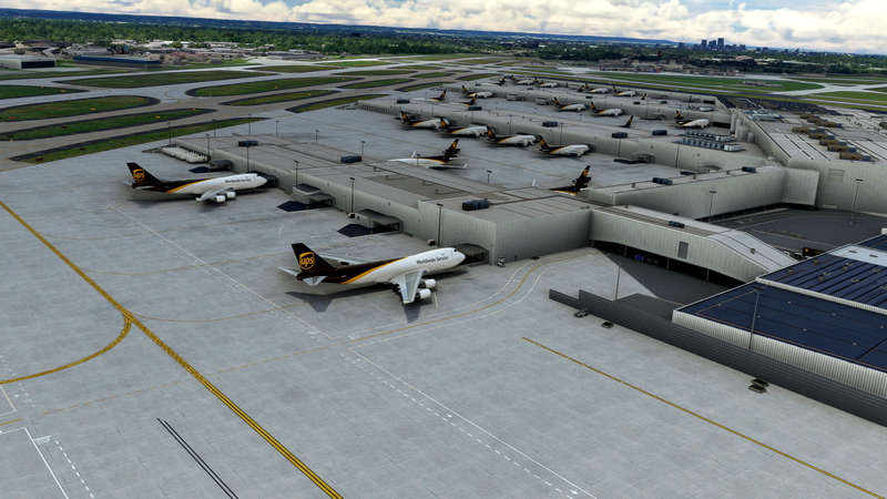KSDF FSLTL Static Aircraft for Microsoft Flight Simulator | MSFS