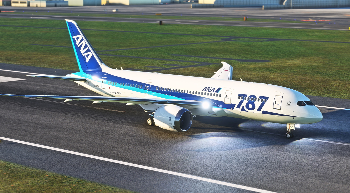 [Kuro B787-8 v2] All Nippon Airways ANA 787 Special Livery JA810A a ...