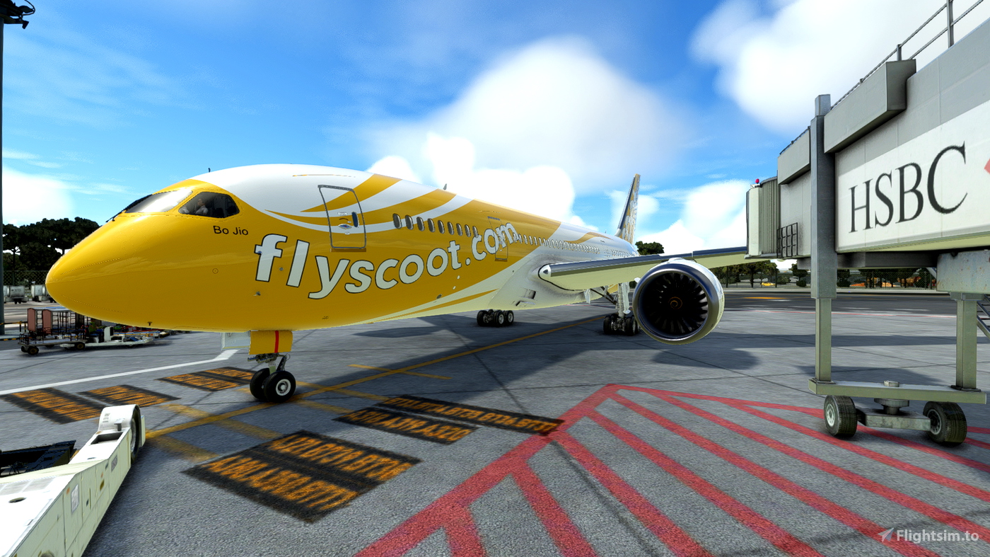 Kuro Boeing 787-8 Scoot 9V-OFJ for Microsoft Flight Simulator | MSFS